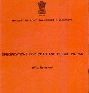 MORTH Specifications for Road and Bridge Works, 5th revision- Buy ...